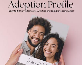 Adoption Profile Book Template for Canva - Fully Editable Professional ...
