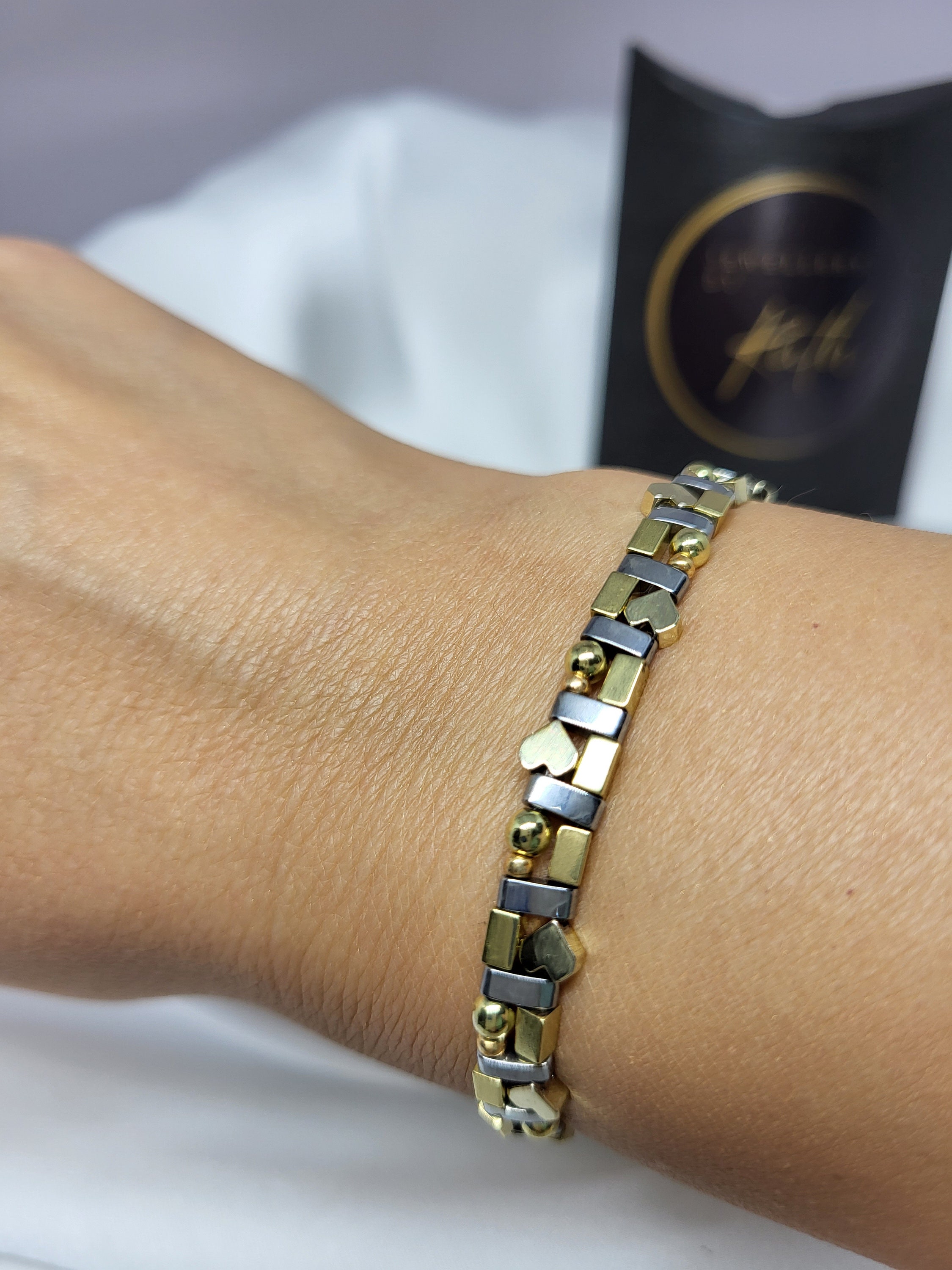 Handmade Jewelry, Hematite Bracelet, Original Jewellery for Women, Hand ...