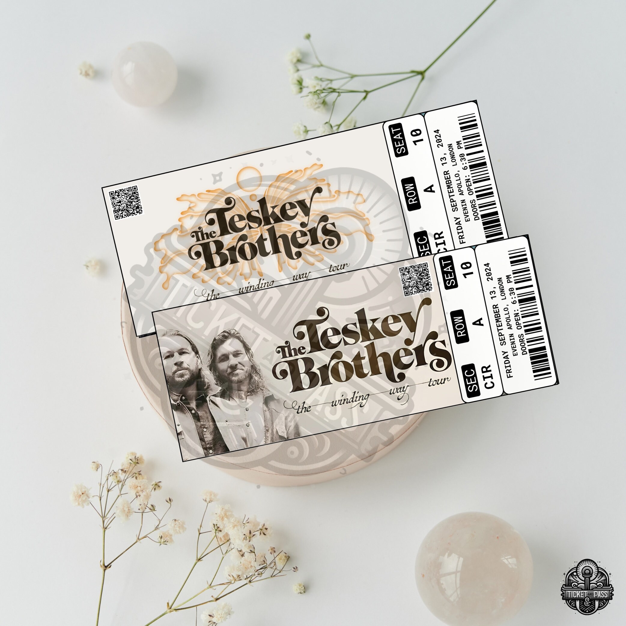 Printable the Teskey Brothers Ticket,winding Way Tour,music Concert ...