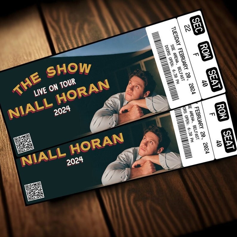 Printable Niall Horan Ticket the Show Tour 2024 Music Concert Show Pass ...