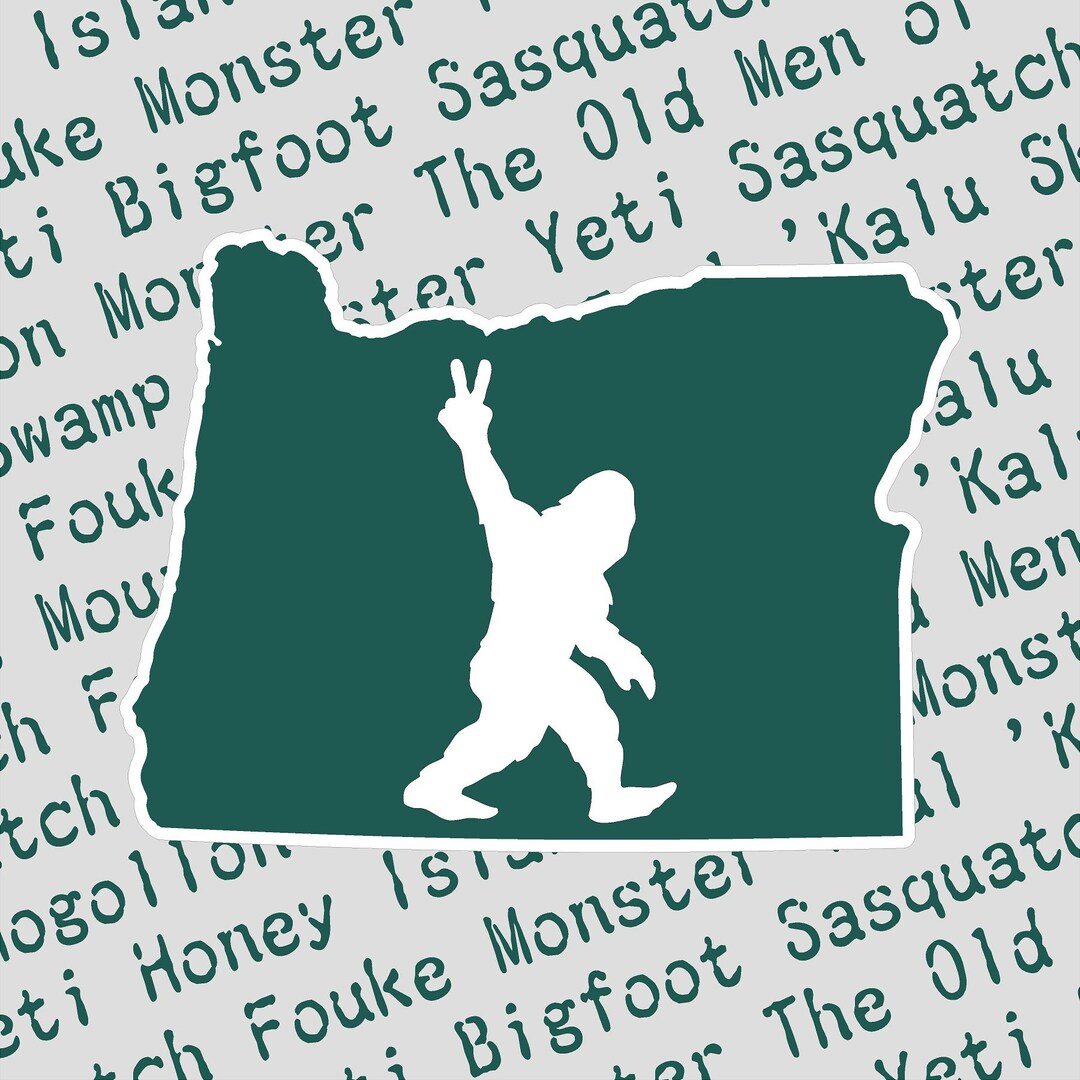 Sasquatch Aka Bigfoot or Yeti High Quality Laminated Stickers 7-pack ...