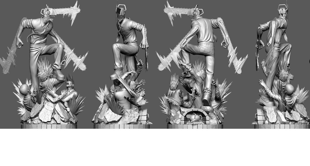 Chainsawman Denhi 2 Dioarama. HQ Ready to Print - Etsy
