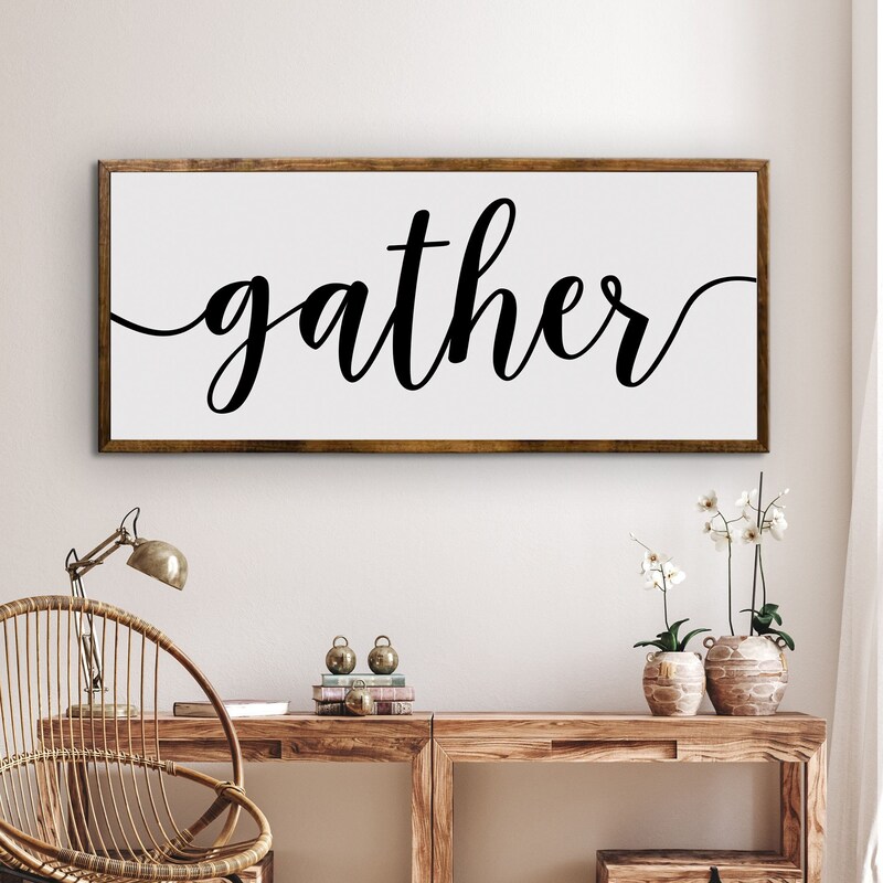 Large Gather Sign - Etsy