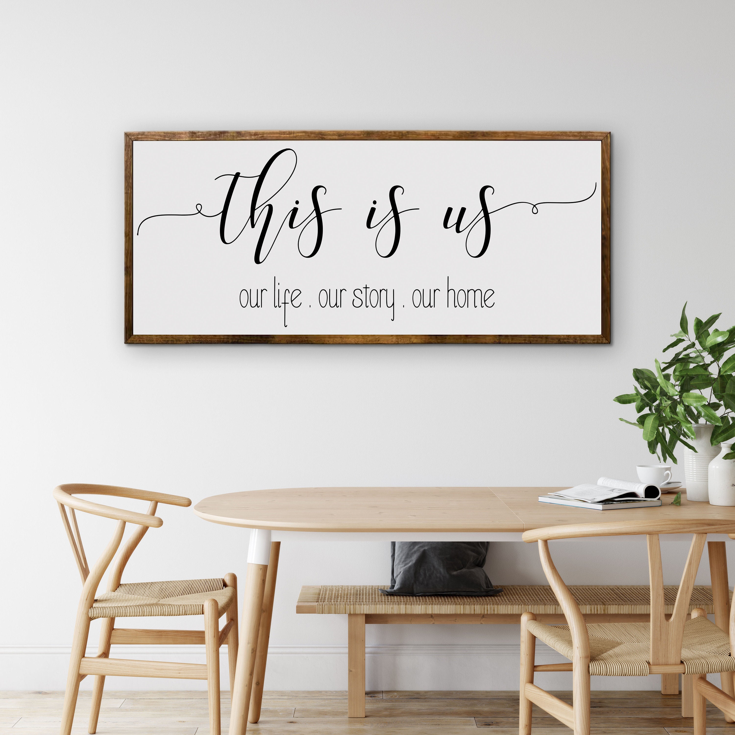 This is Us, Our Life Our Story Our Home Wood Sign, Farmhouse Gather ...