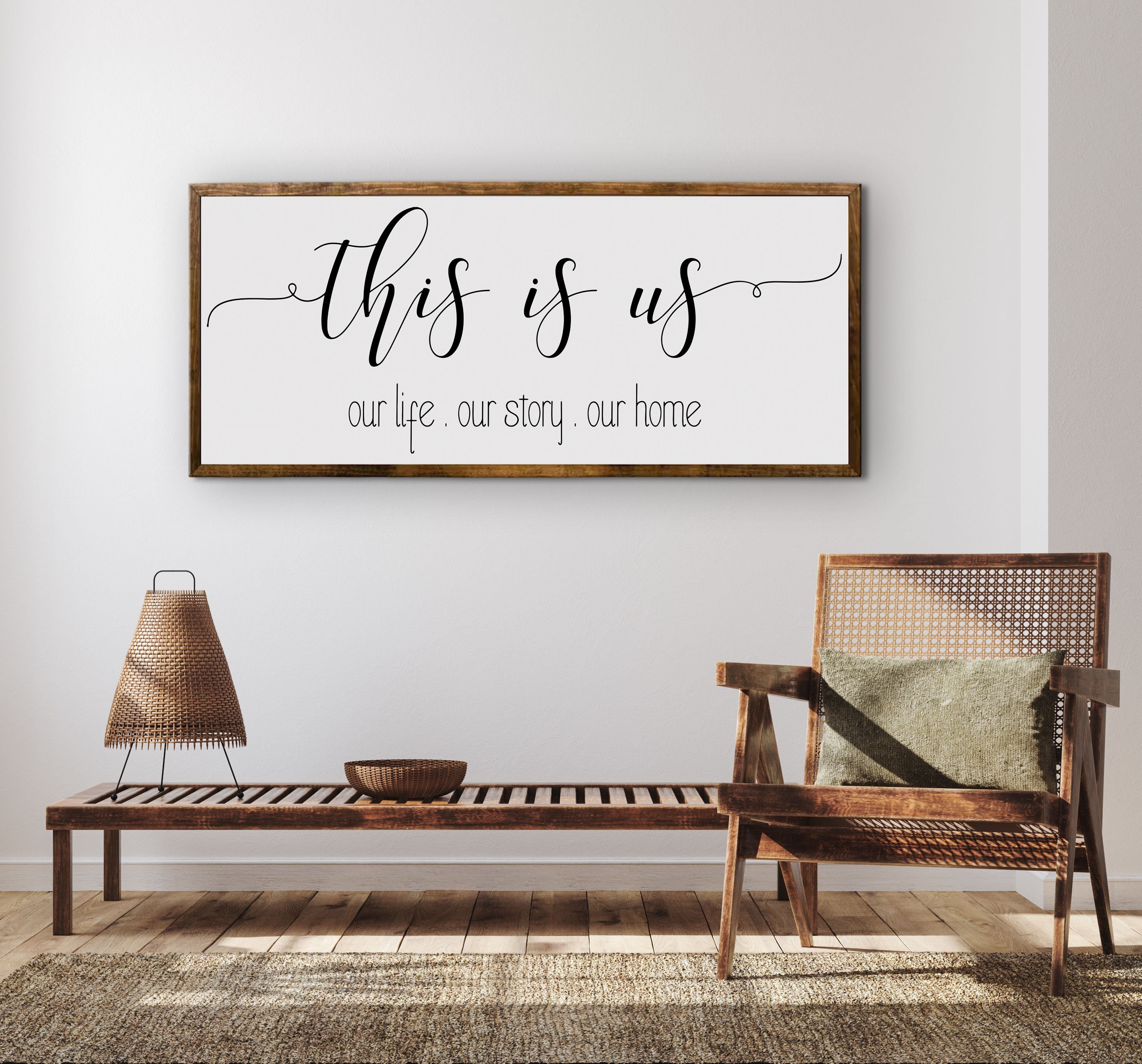 This is Us, Our Life Our Story Our Home Wood Sign, Farmhouse Gather ...