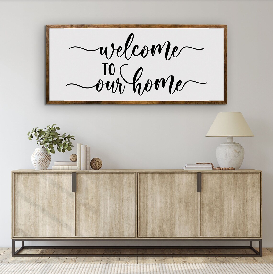 Welcome to Our Home Farmhouse Sign, Farmhouse Sign, Entrance Decor ...
