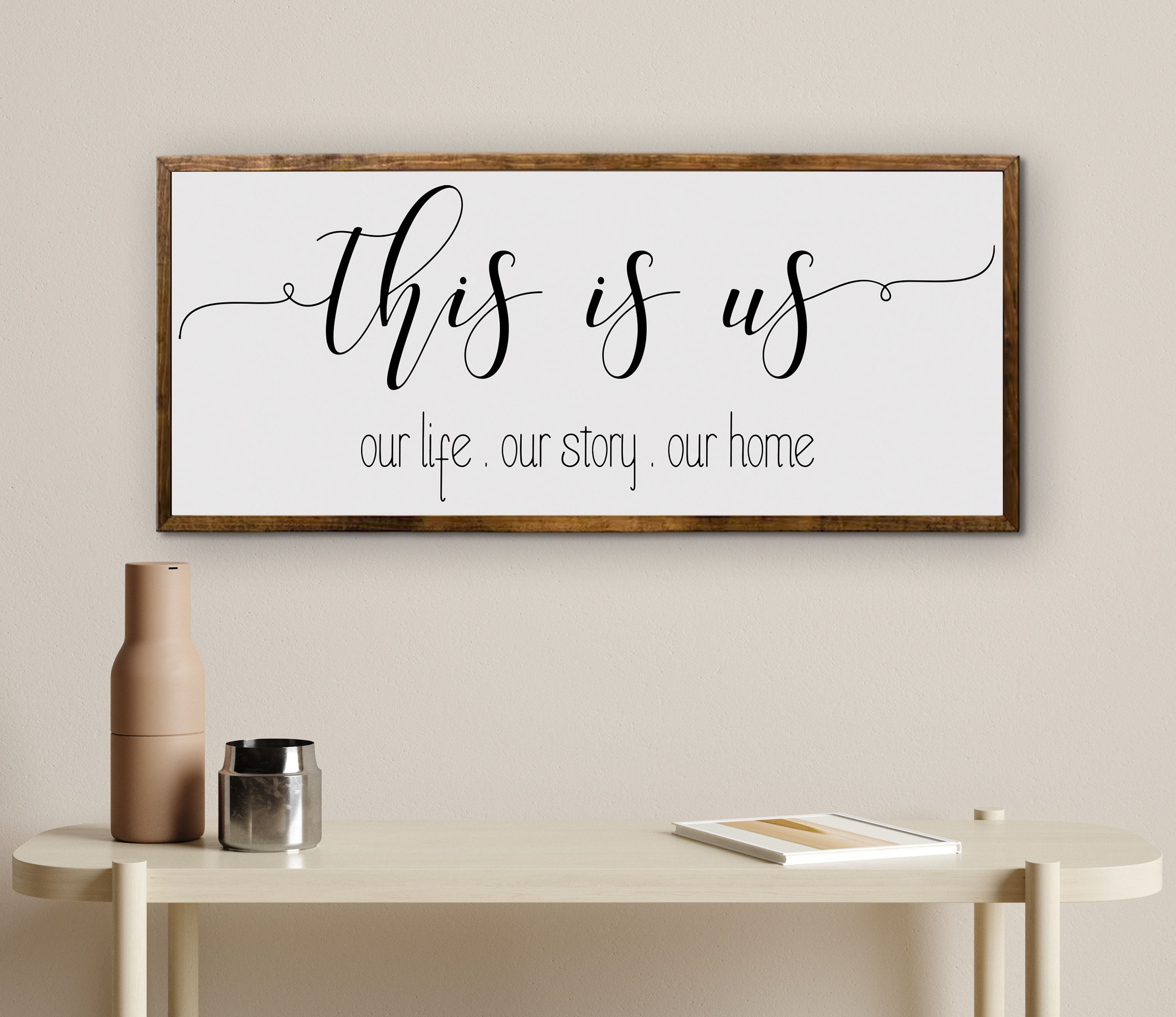 This is Us, Our Life Our Story Our Home Wood Sign, Farmhouse Gather ...