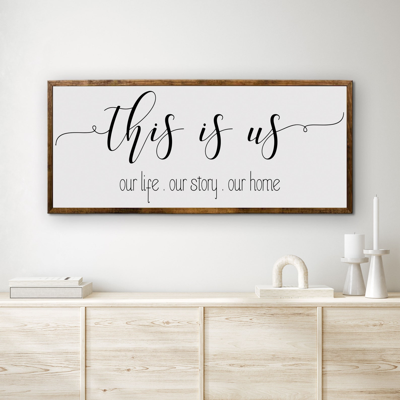 This is Us, Our Life Our Story Our Home Wood Sign, Farmhouse Gather ...