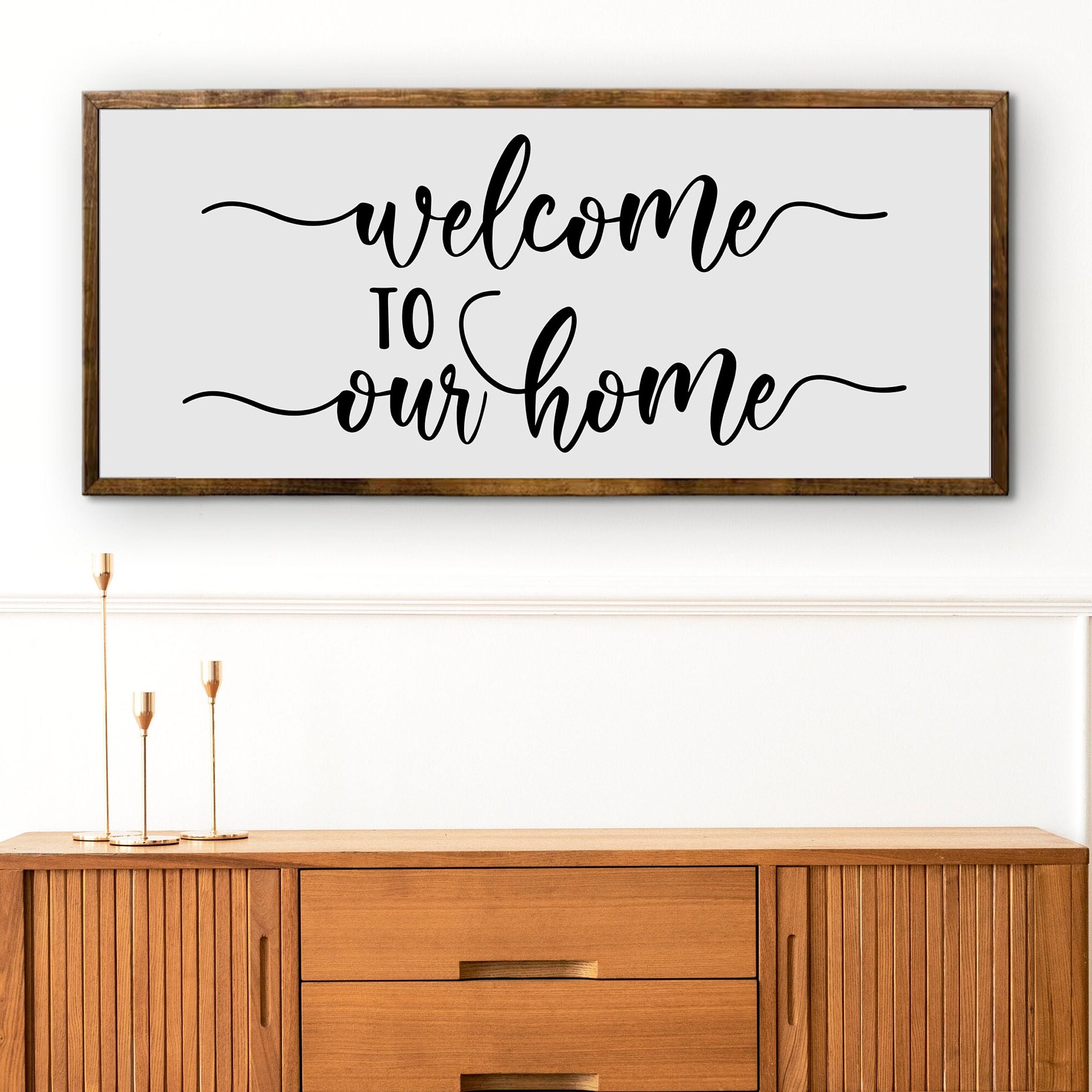 Welcome to Our Home Farmhouse Sign, Farmhouse Sign, Entrance Decor ...