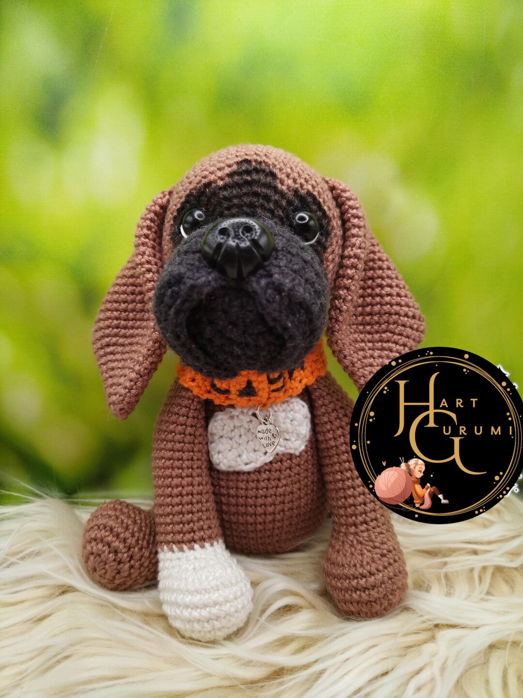 Cash the Boxer Dog Amigurumi Crochet Pattern PDF. - Etsy