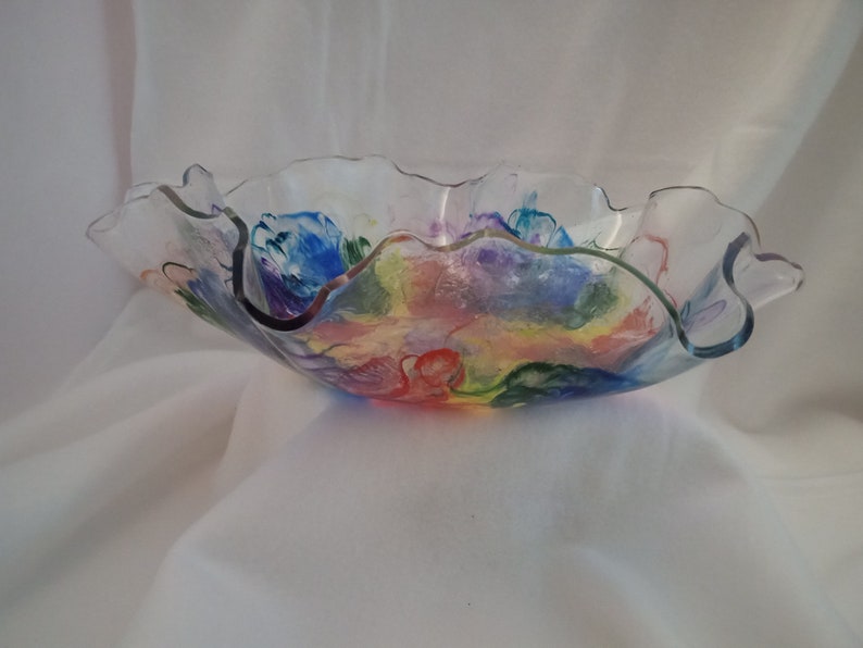 Bowl, Epoxy Resin Hand-crafted Decorative Large Bowl-shaped Functional ...