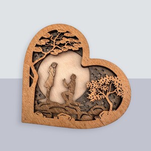 Personalized Wooden Sign SVG Romantic Couple Laser Cut Ready Valentines ...