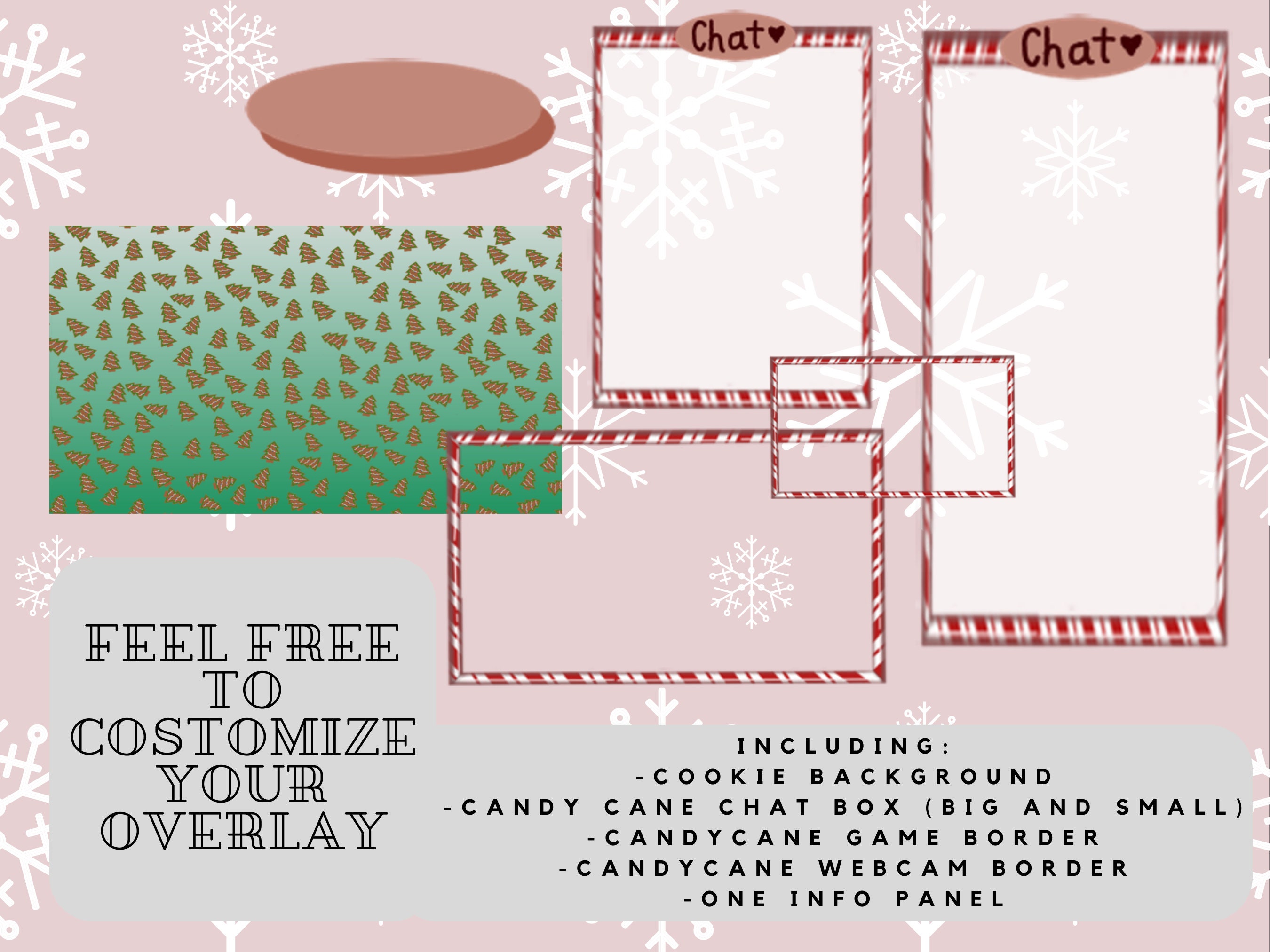 Customizable - Holiday Stream Overlay Package - - Etsy