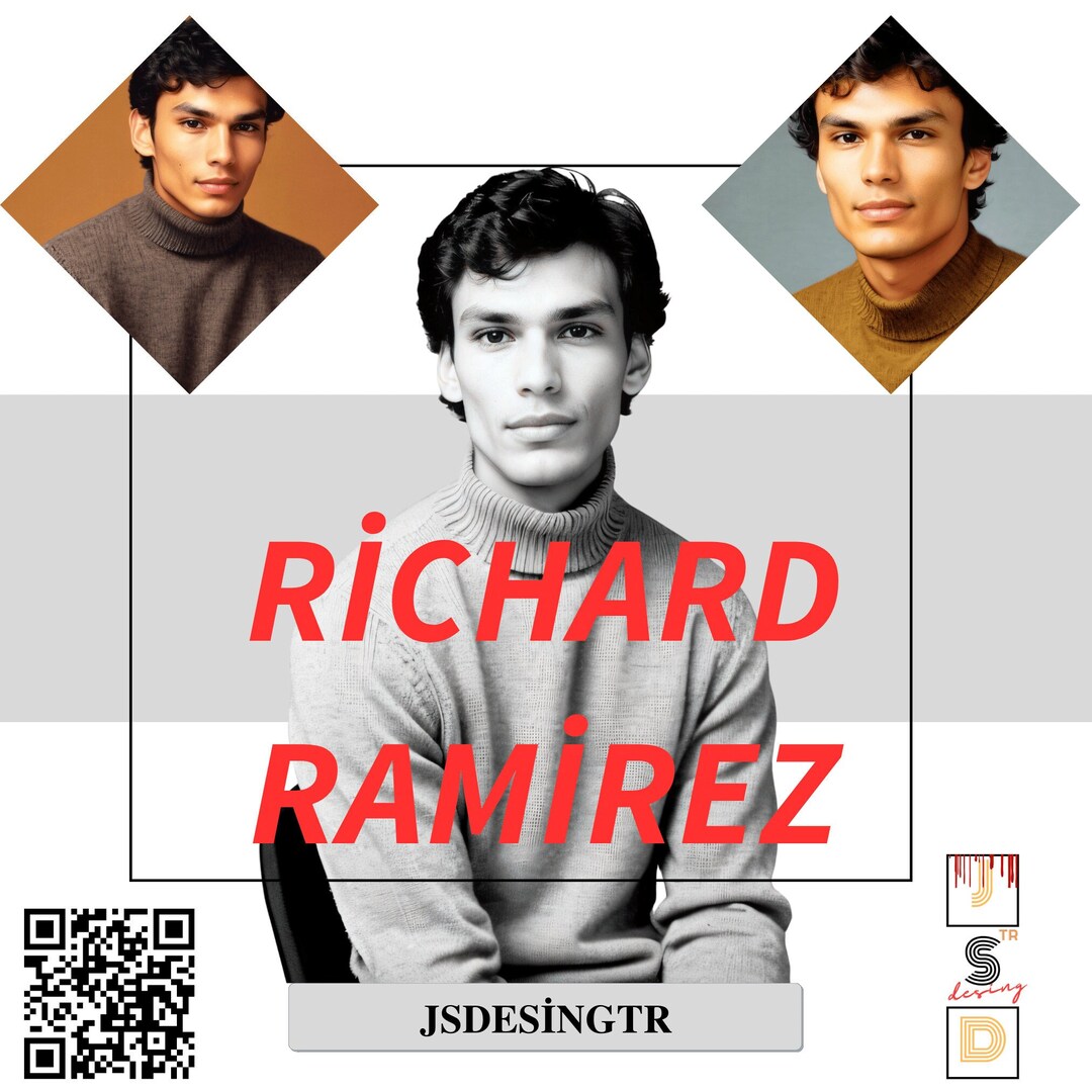 Richard Ramirez PNG Richard Ramirez Old Bundlenight Stalker - Etsy