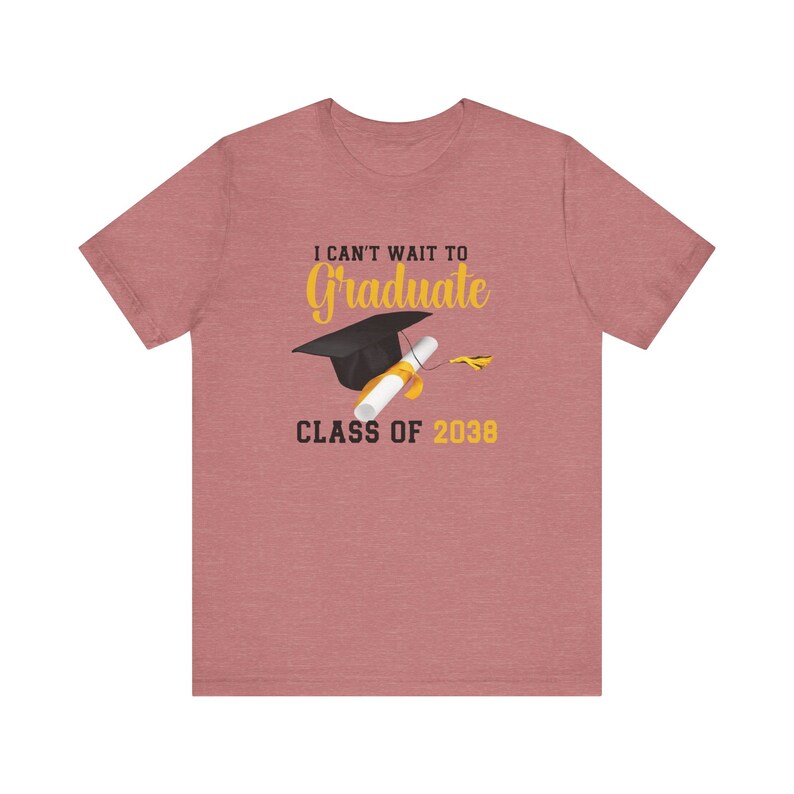 Class of 2038 Graduation Countdown T-shirt - Perfect for Preschoolers ...