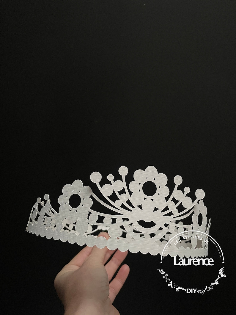 Modèle de couronne de papier, couronne de fête, couronne d'anniversaire ...