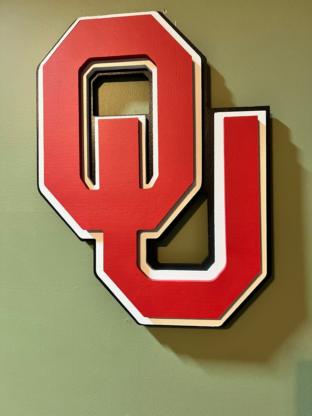 3D OU Logo Wall Sign 24 - Etsy