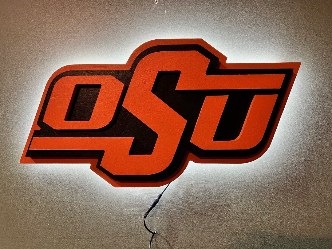 3D OSU Logo Wall Sign W/ LED Lights 24 - Etsy