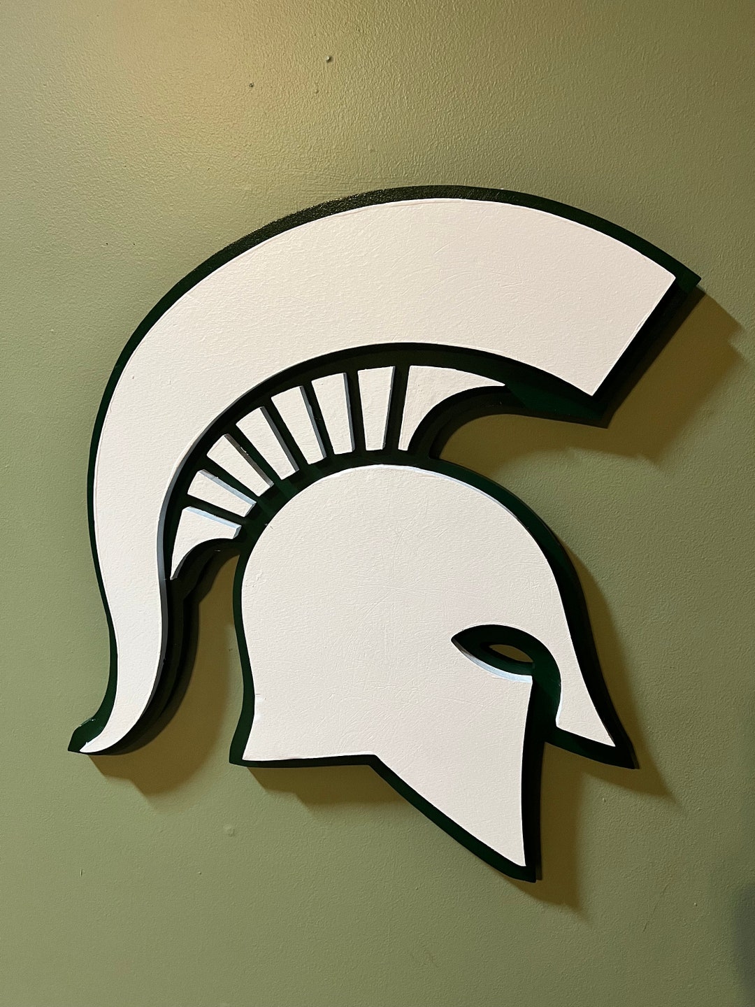 3D Michigan State Spartan Logo Wall Art - Etsy