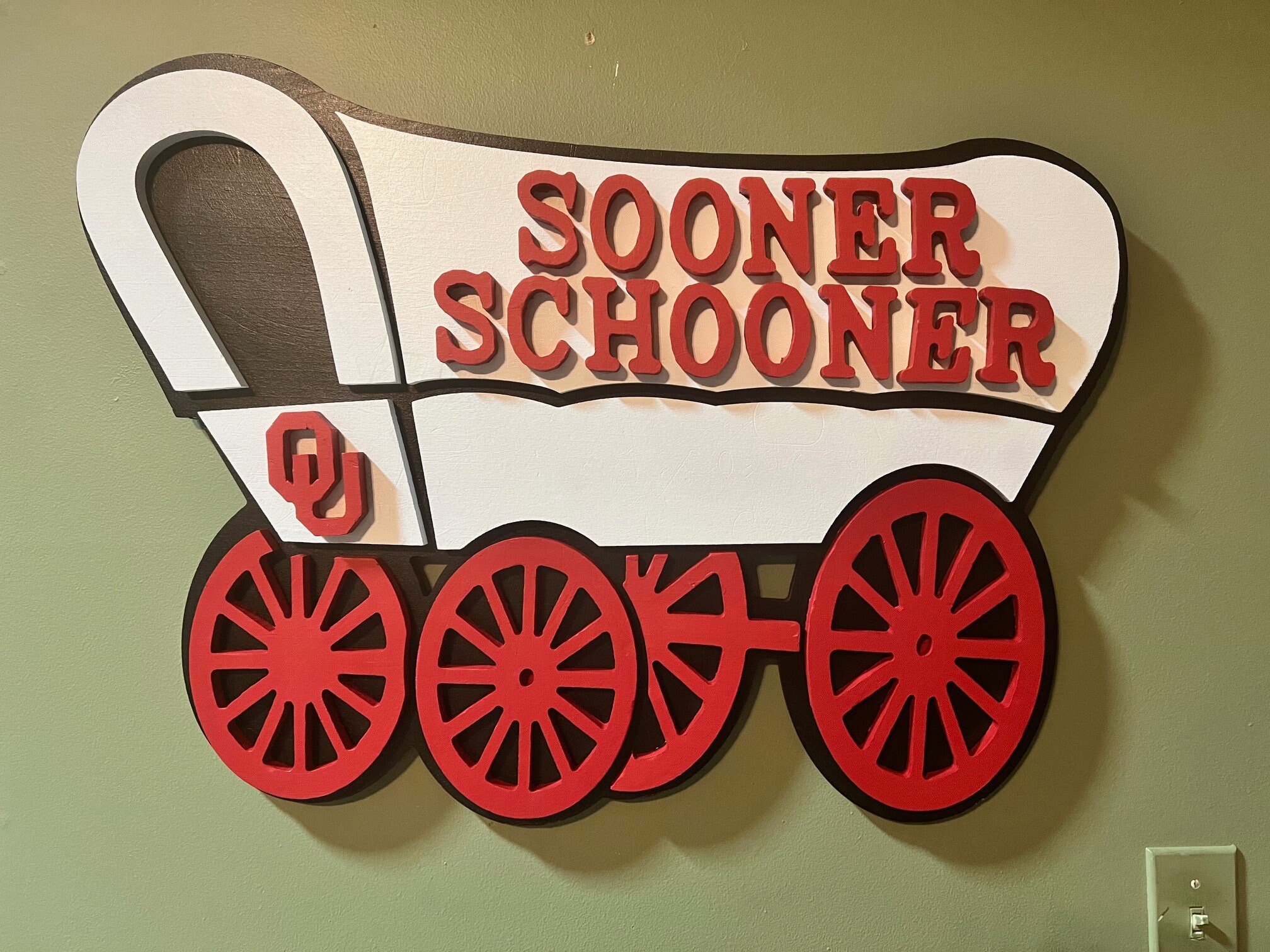 Sooner Schooner Foam Sign - Etsy