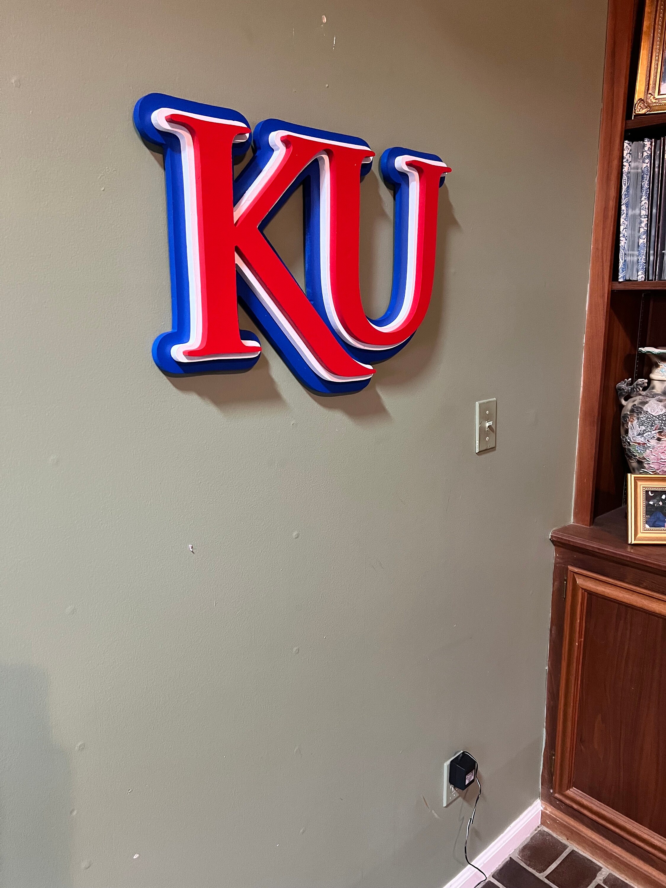 3D KU Logo Wall Sign 24 - Etsy