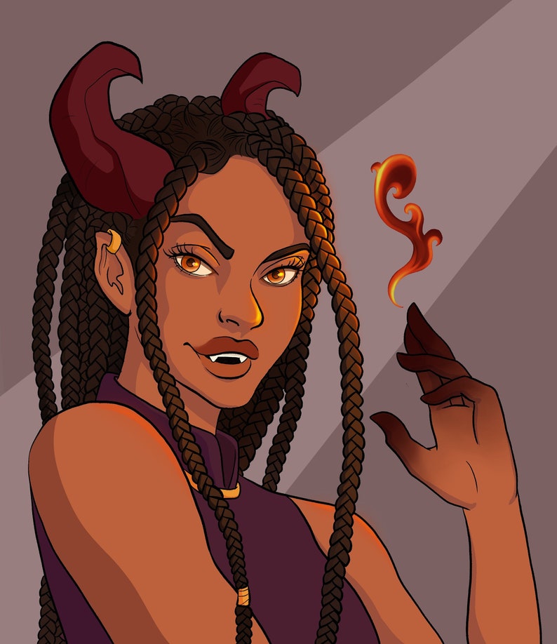 Fantasy RPG Dnd Character Hand Drawn Commission Half Body Line Art - Etsy
