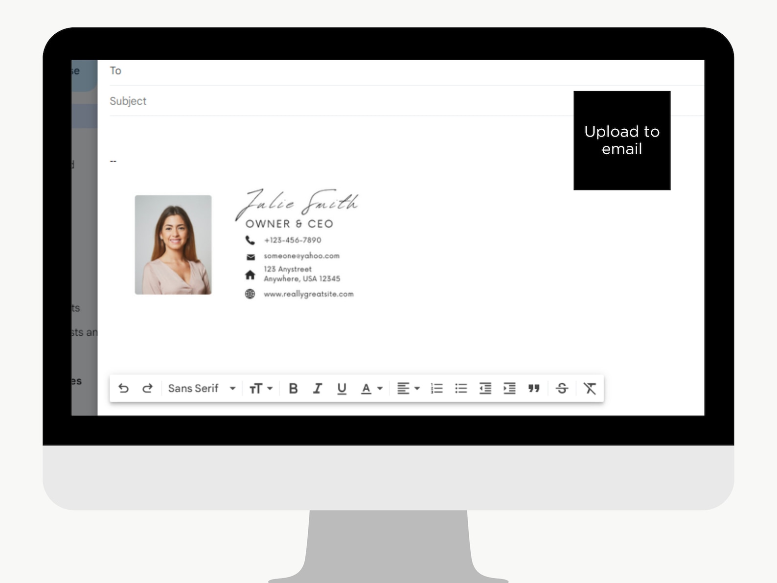 Editable Email Signature Template, Gmail Signature, Outlook Signature ...