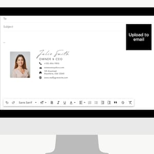 Editable Email Signature Template, Gmail Signature, Outlook Signature ...