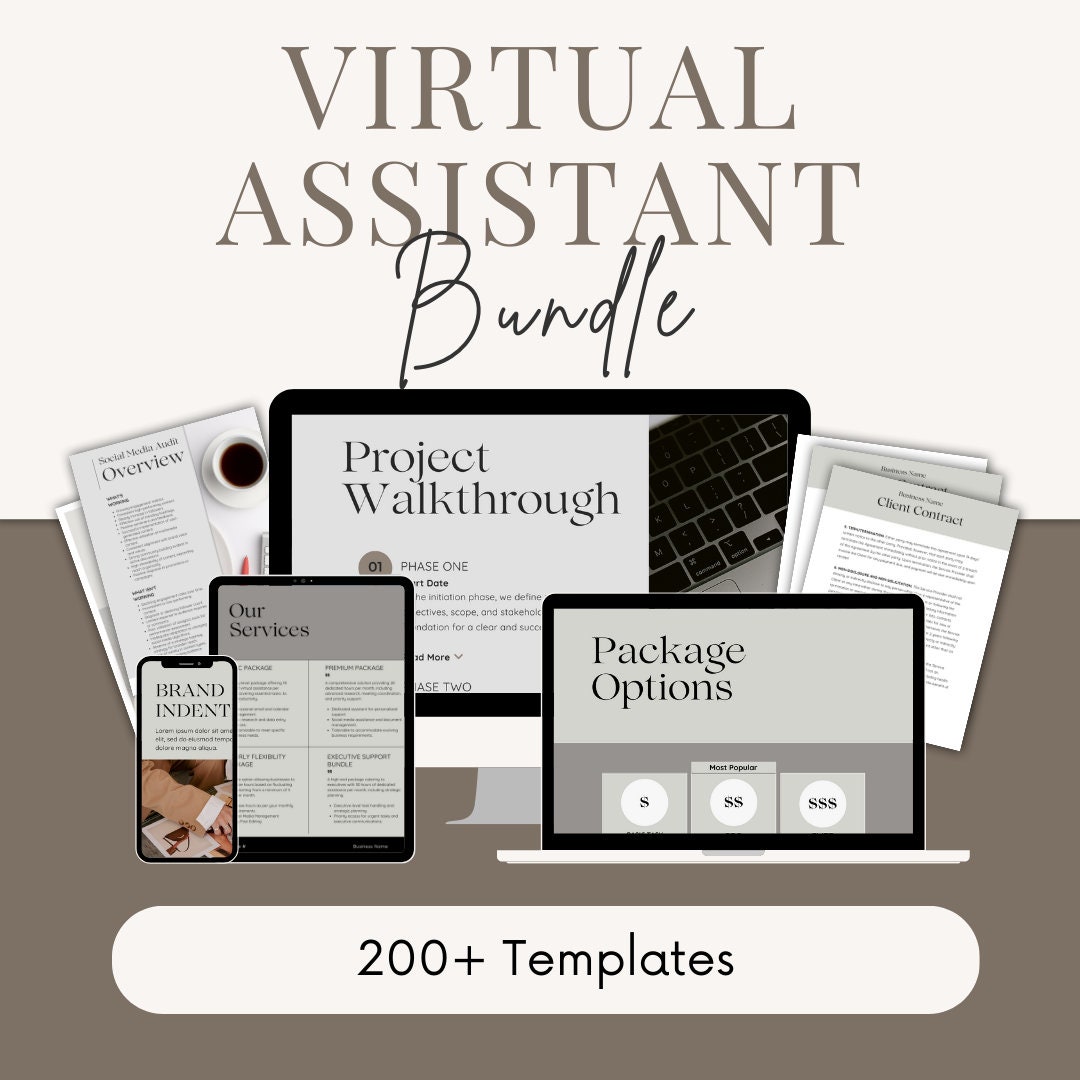 Virtual Assistant Package Bundle - Etsy
