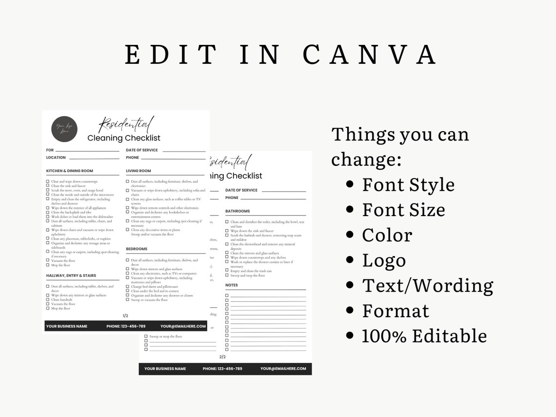 Cleaning Services Templates, Professional Cleaners Bundle, Digital ...