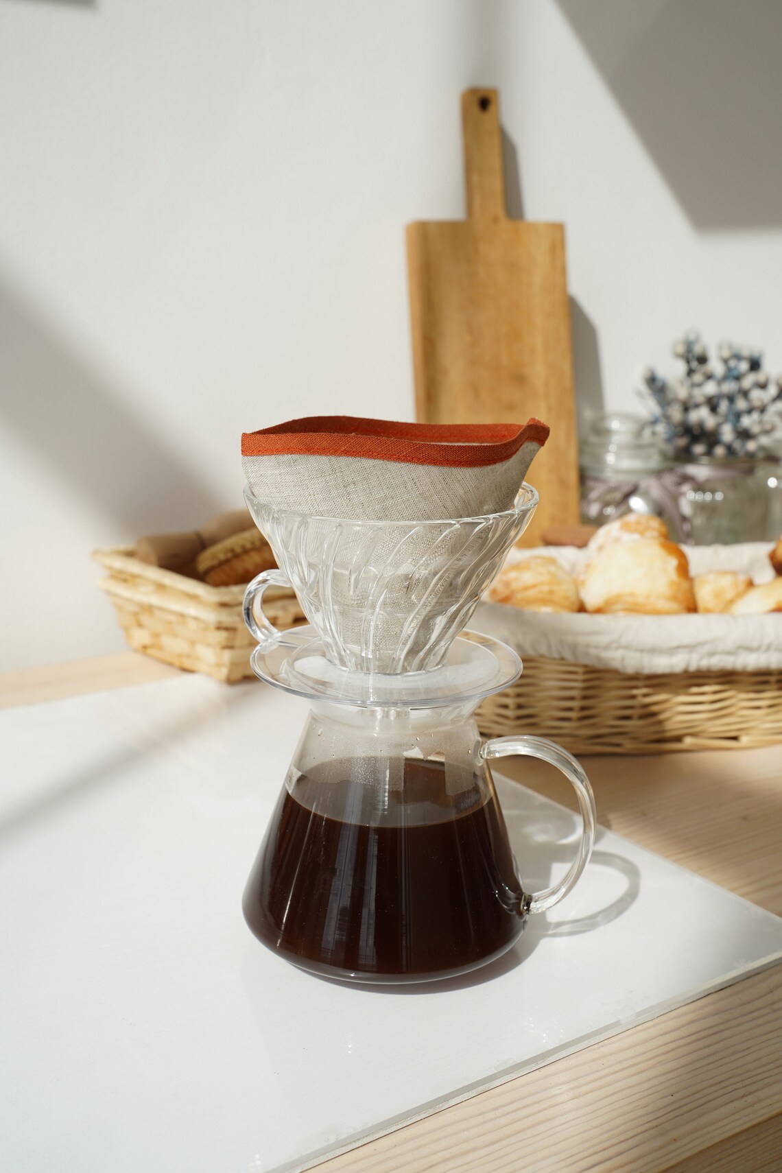 Reusable Coffee Filters, Linen Coffee Filters, Washable Coffee Filters ...