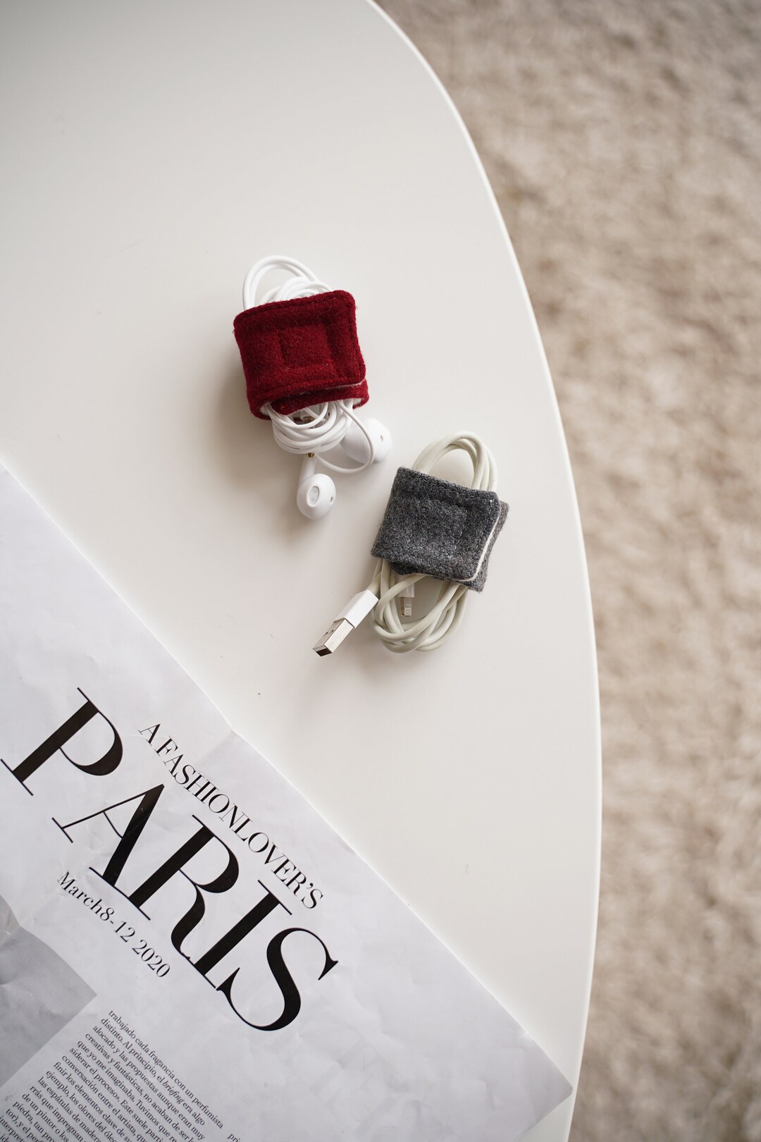 Cable Organizers, Charge Cable Organizer, Reusable Cable Ties, Travel ...