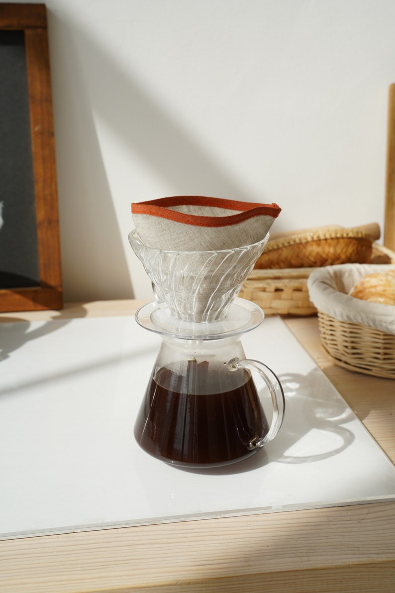 Reusable Coffee Filters, Linen Coffee Filters, Washable Coffee Filters ...