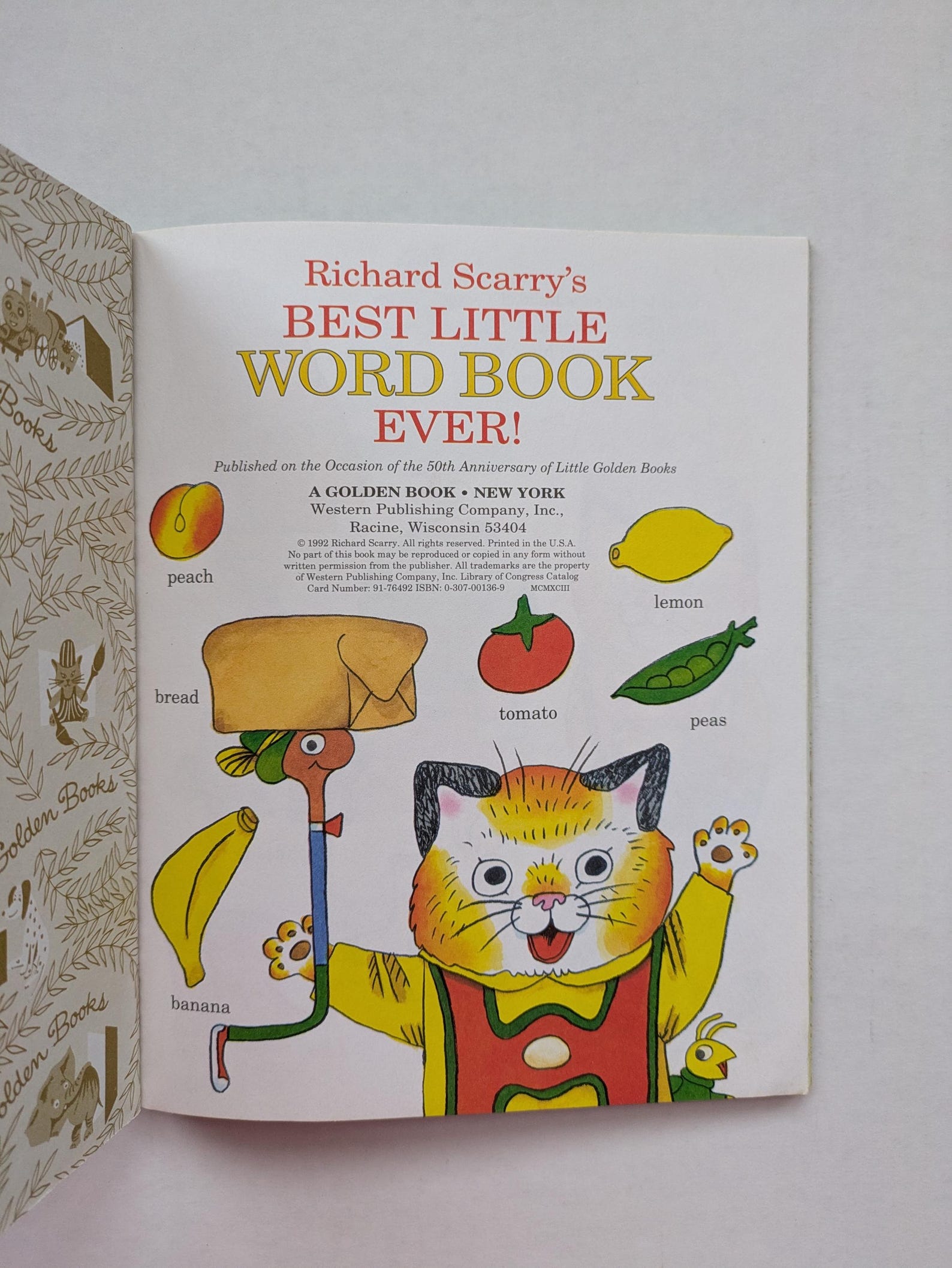 Richard Scarry's Best Little Word Book Ever 1992 Vintage Little Golden ...