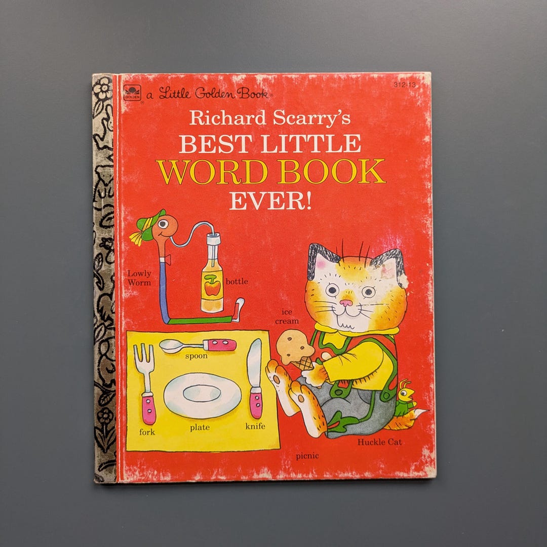 Richard Scarry's Best Little Word Book Ever - Little Golden Book - Etsy