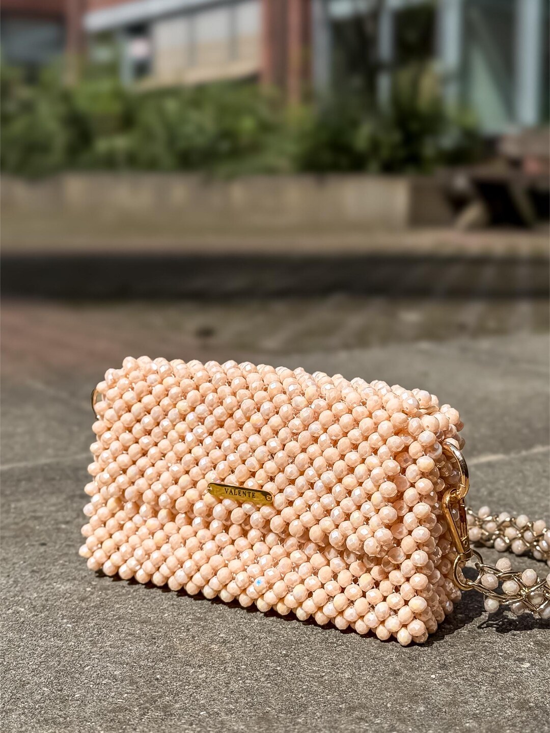 Peach Perfect - Crystal Beads Bag - Etsy