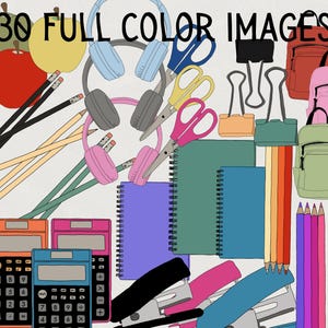 Back to School PNG Clipart - Etsy