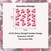 Sublimation Cherry Design for Tumbler, Sublimation Design With Love ...