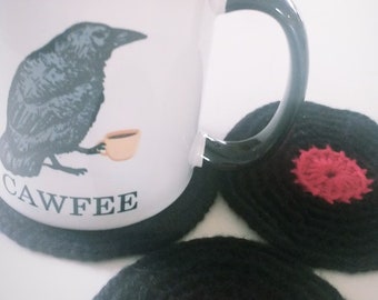 Record Set Crochet Pattern for Record Coasters Easy Crochet Pattern for ...