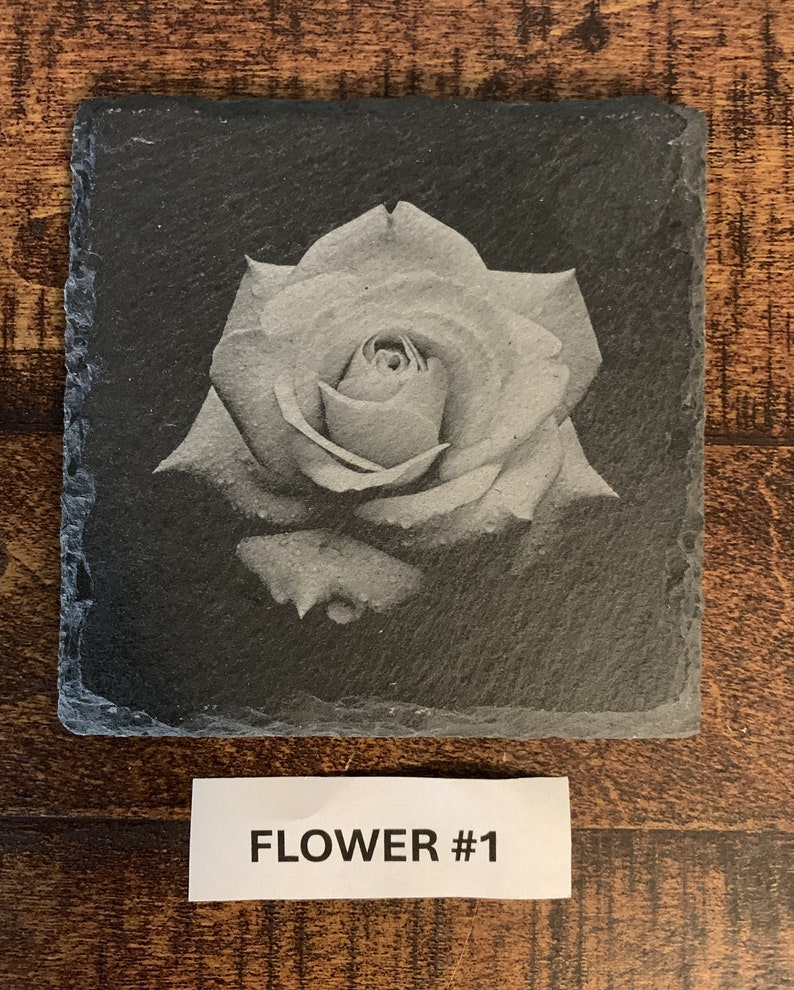 Slate Flower Coasters, Coaster Set, Mother's Day Gift, Birthday Gift ...
