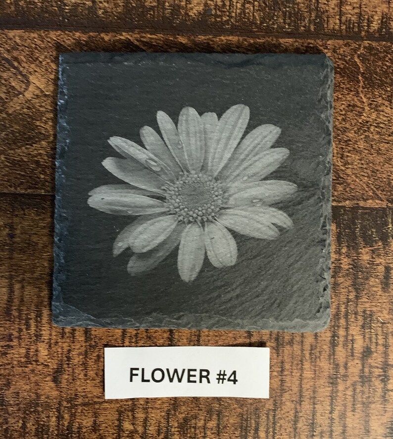 Slate Flower Coasters, Coaster Set, Mother's Day Gift, Birthday Gift ...