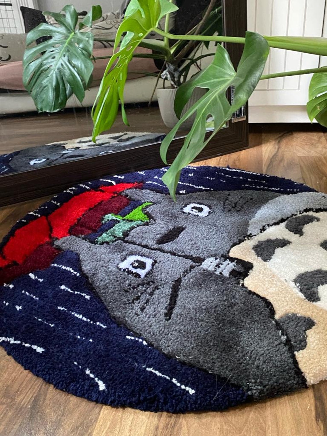 Totoro Handmade Tufted Rug Custom Rug, Handmade Rug, Fluffy & Soft ...