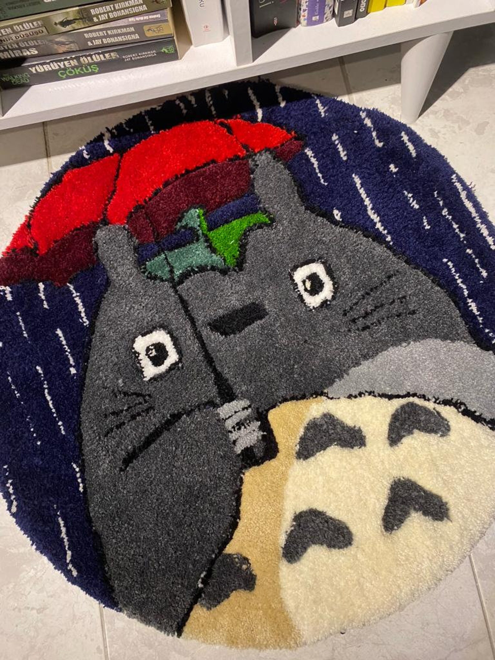 Totoro Handmade Tufted Rug Custom Rug, Handmade Rug, Fluffy & Soft ...
