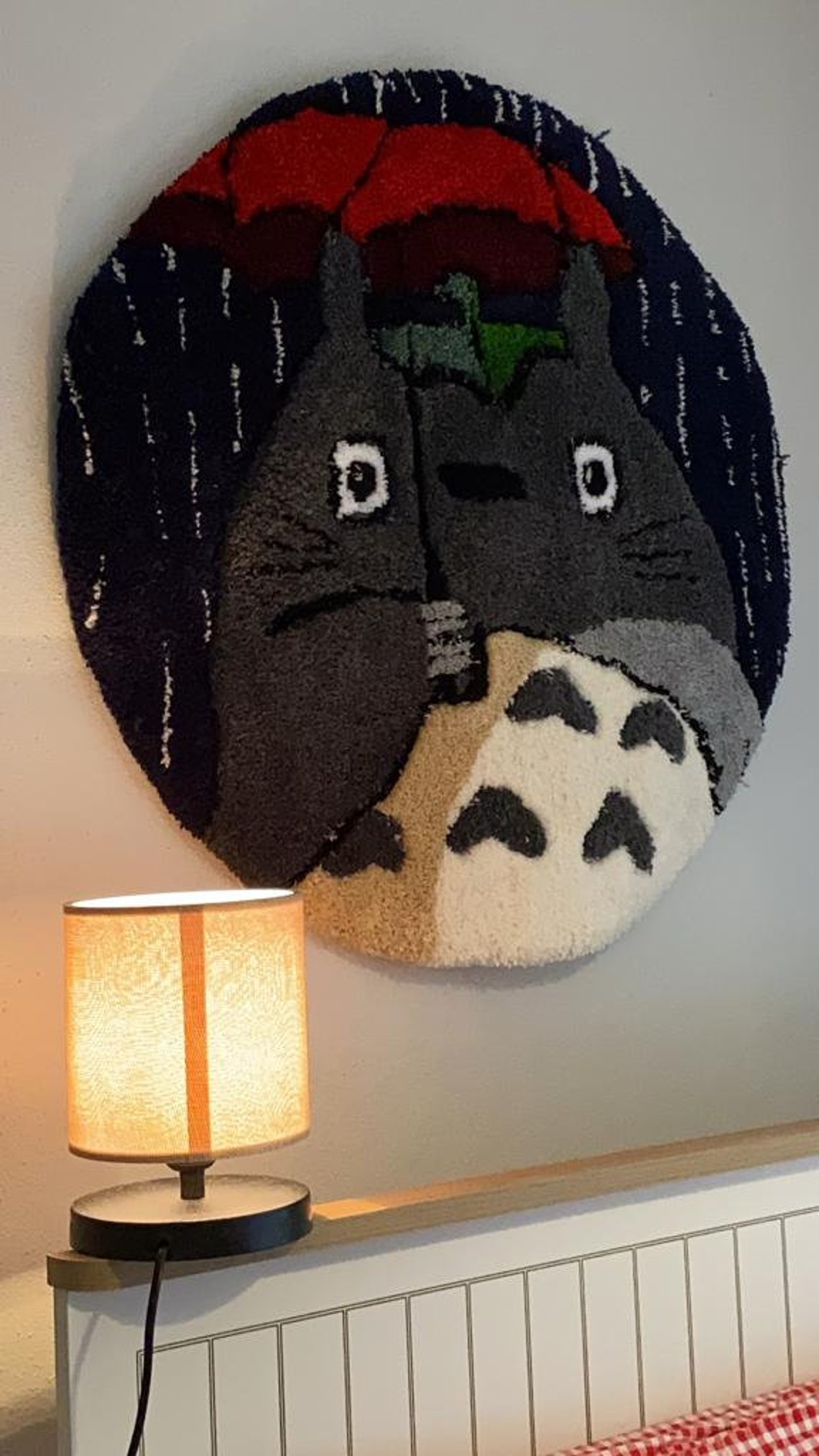 Totoro Handmade Tufted Rug Custom Rug, Handmade Rug, Fluffy & Soft, Friend Gifts, Handmade Gift ...