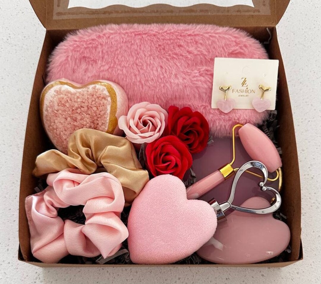 Valentine's Day Spa Gift Box for Her With Amazing Items and Fun Goodies ...