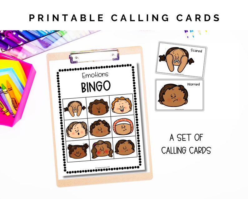 Emotions BINGO Prek-2nd Grade SEL Game | School Counseling and ...