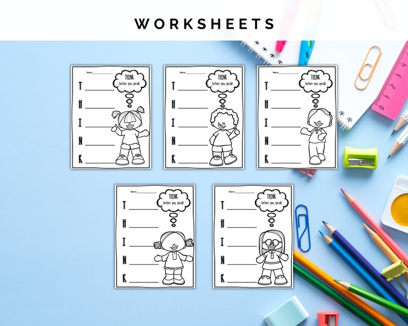 THINK Before You Speak Lesson and Presentation 3rd-5th Grade Kindness ...