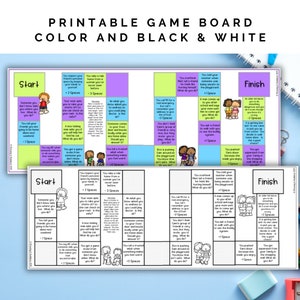 Personal Safety Board Game: 3rd-5th Grade Life Skills (PDF Download) - Etsy