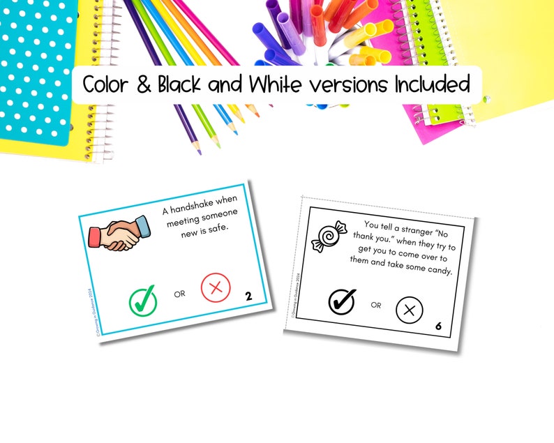 Personal Safety Task Cards 3rd-5th Grade | Printable and Digital Cards ...