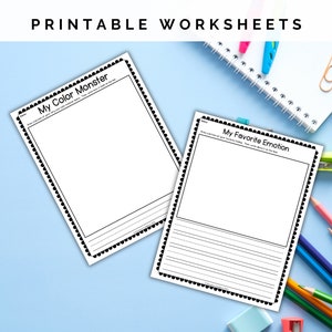 Color Monster Emotions Lesson: K-2 Presentation & Worksheets (digital ...